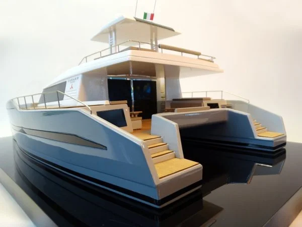 PowerCat 55, catamaran from Canard Yachts custom model - Seacraftclassics