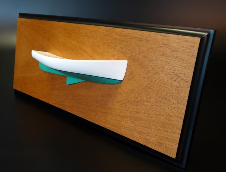 Marshall Sanderling Catboat 18 half hull - Seacraftclassics