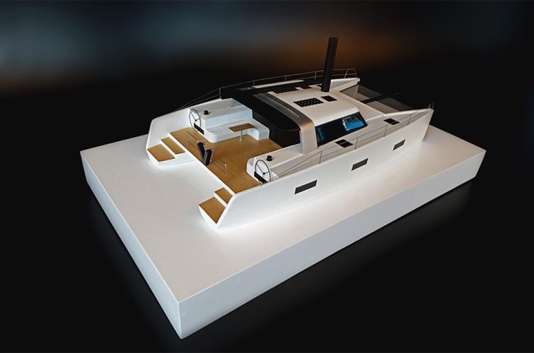 VAAN R4 Sailing catamaran custom model - Seacraftclassics