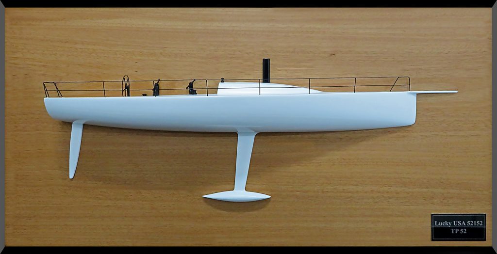 TP 52 half model with deck details, custom built - Seacraftclassics