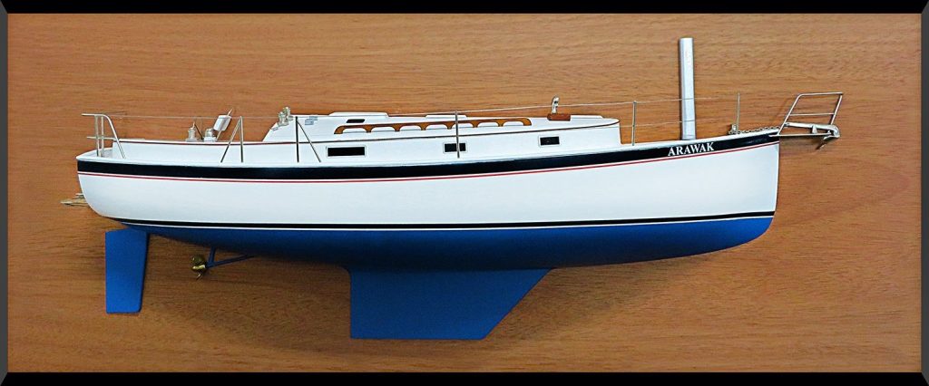 Nonsuch 33 half model with deck details - Seacraftclassics