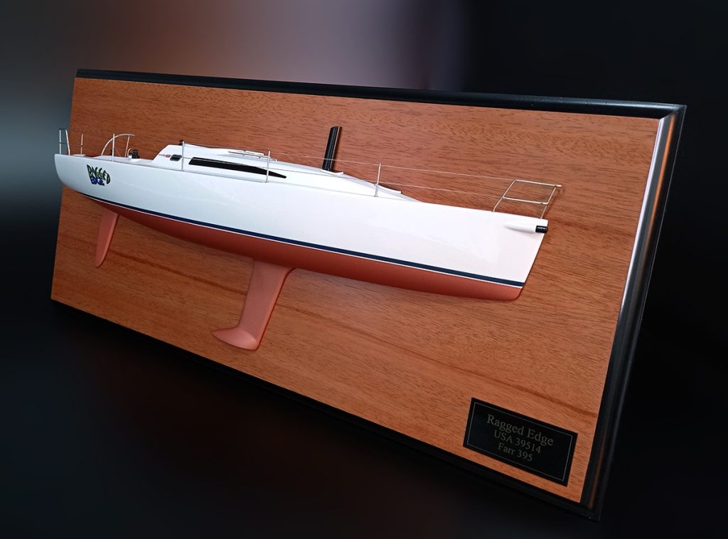 Farr 395 custom half model with deck details - Seacraftclassics