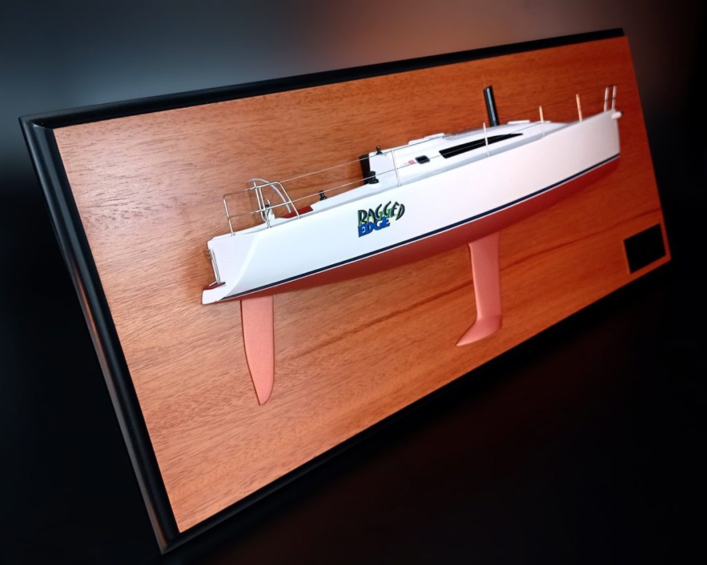 Farr 395 custom half model with deck details - Seacraftclassics